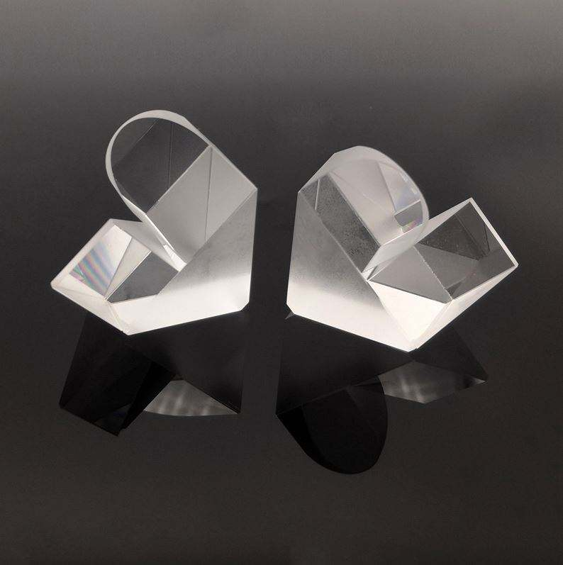 12.5 Half Octagon Right Angle Prism BK7 BAK4 Ridge Telescope Prisms ...
