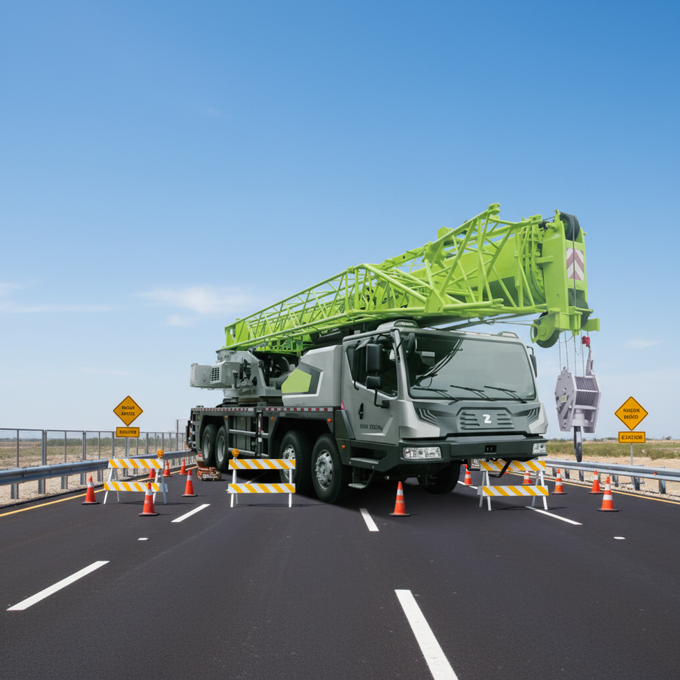Heavy Construction 55Ton Hydraulic Truck Crane ZTC550H562 1 5 Section U ...