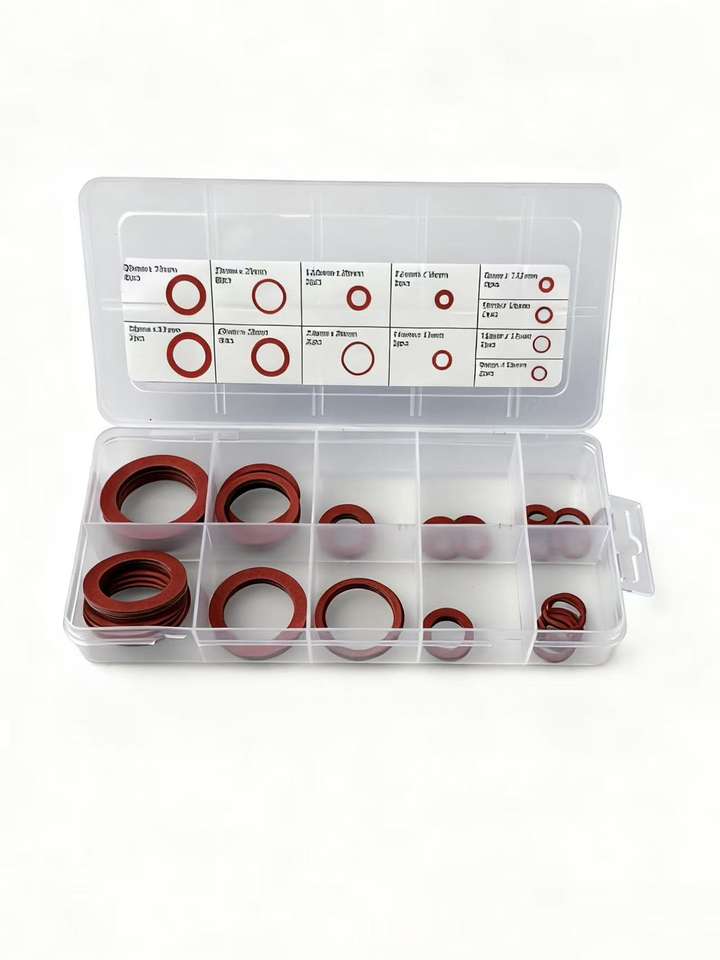 50pcs Red Steel Paper Flat Washer Fiber Paper Insulation Spacers High ...