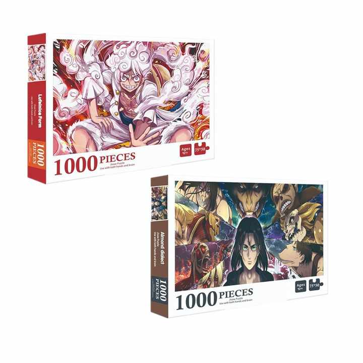 1000PCS Anime Puzzle Toys - Genshin Jujutsu Slam Dunk Demon Slayer