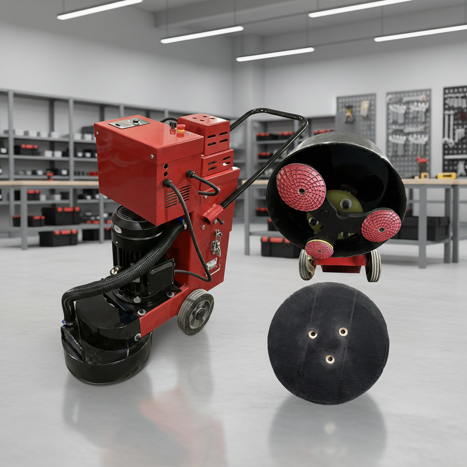 Merrock High Efficiency Walk-behind Epoxy Concrete Floor Grinder with ...