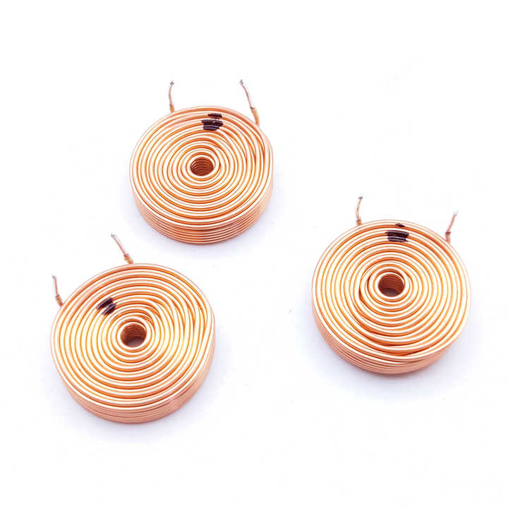 Factory custom self-bonded winding copper air core coil/ voice coil for ...