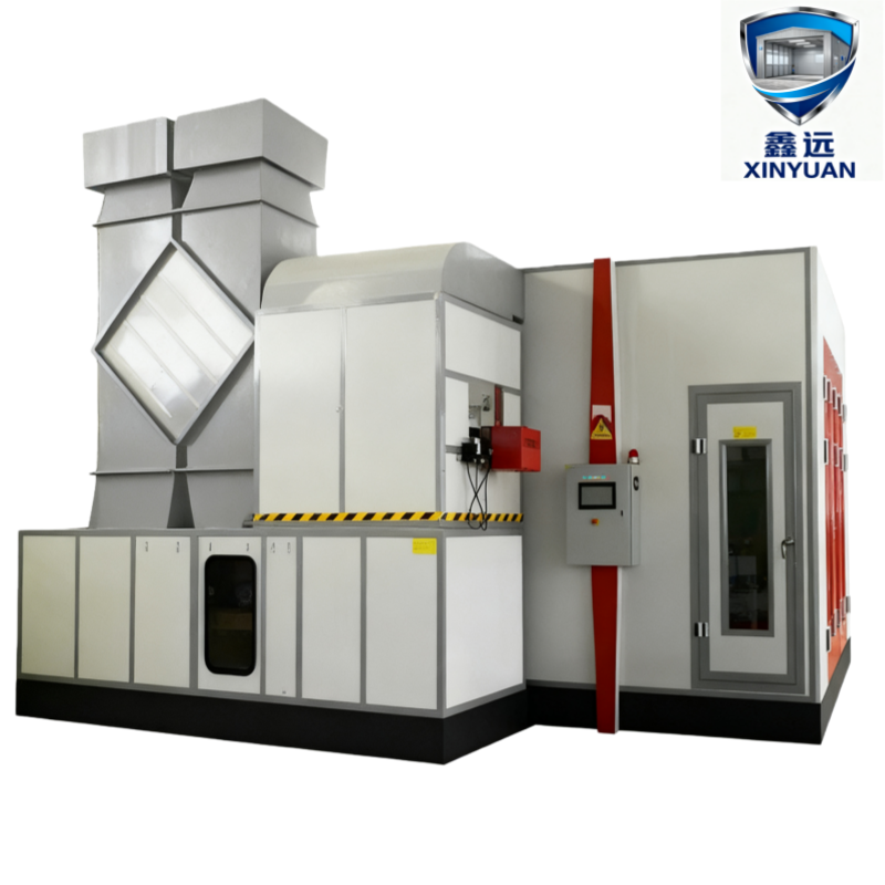Xinyuan Spray Booth 18KW Electric Heating & Riello Diesel Burner 220V ...