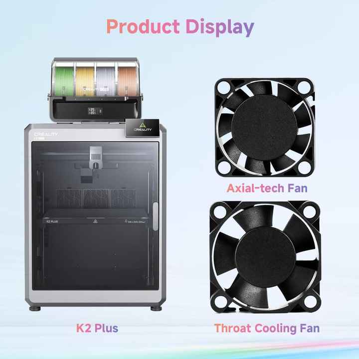 Creality K2 Plus/K2/K2 Pro Cooling Fans Original Axial Cooling Fan with ...