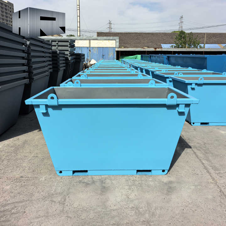 Customized Steel Recycle Garbage Crane Lift Bin Metal Waste Skip Bins ...