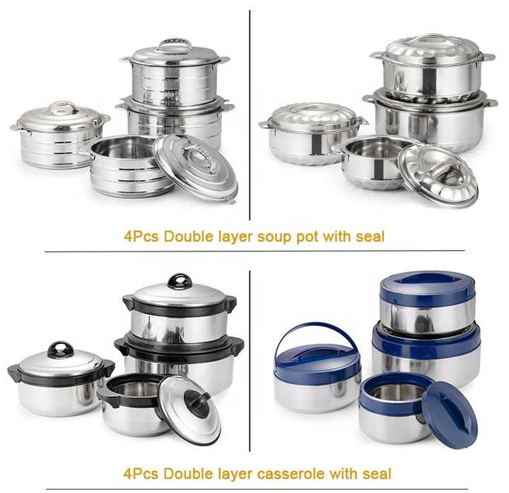 MUXING Kitchen Cookware - Insulated Stainless Steel Set