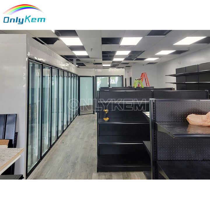 Heated Glass Door Cold Storage Walk in Cooler Freezer Room for ...