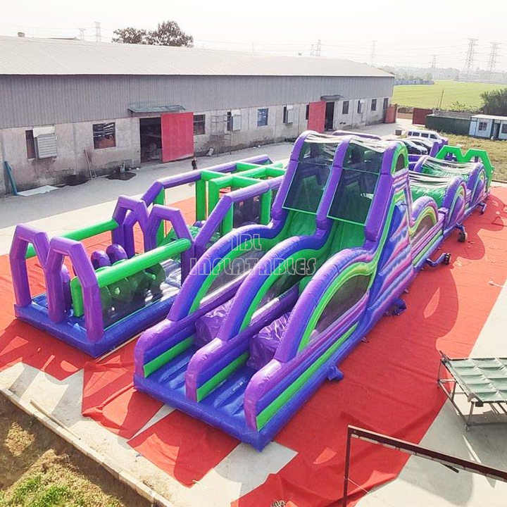 Custom Outdoor Giant Inflatable Obstacle Course for Adult Inflatable ...
