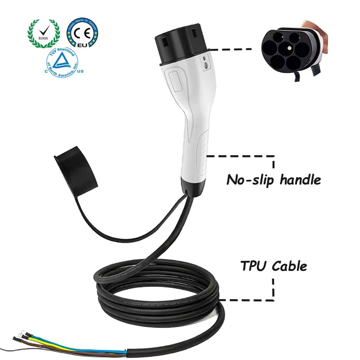 Ev Charging Cable 3 Phase 32A 22kw Type 2 Electric Car Charger Cable ...