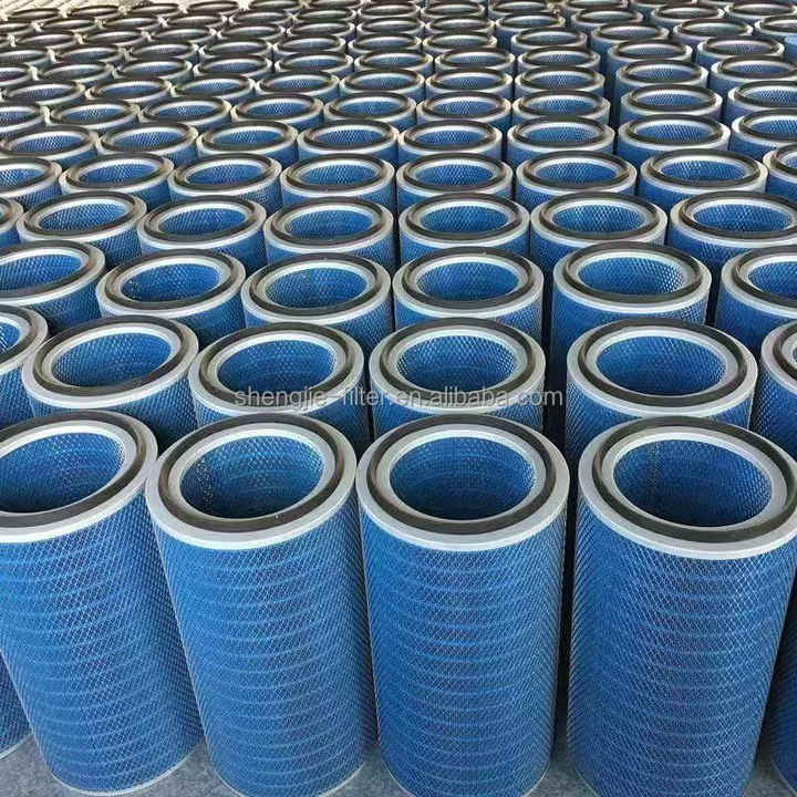 Industrial Cement Silo Filter Polyester Pleated Dust Filter Cartridges ...