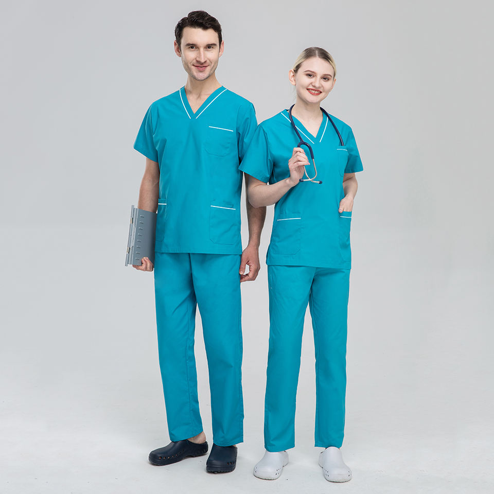 Basic Male Nurse Scrubs: Neat Cutting, Fit Male Body Shape Simple ...