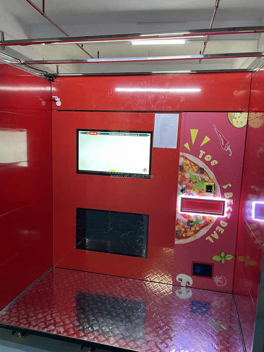 Outdoor Pizza Making Vending Machine -20°C Self-Service Robot