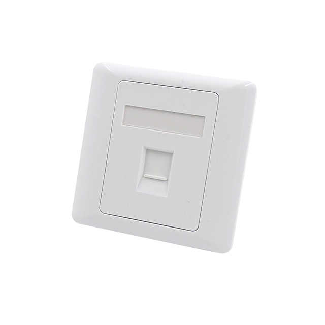 White Square 86 Type Ports Face Plate RJ45 Telecom Parts Network ...