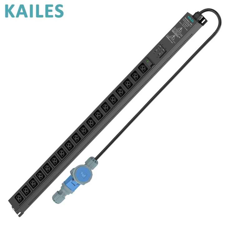 KAILES(KLS) K22 Basic PDU Series 32A 1 Phase C39 18-Socket Black Shell ...