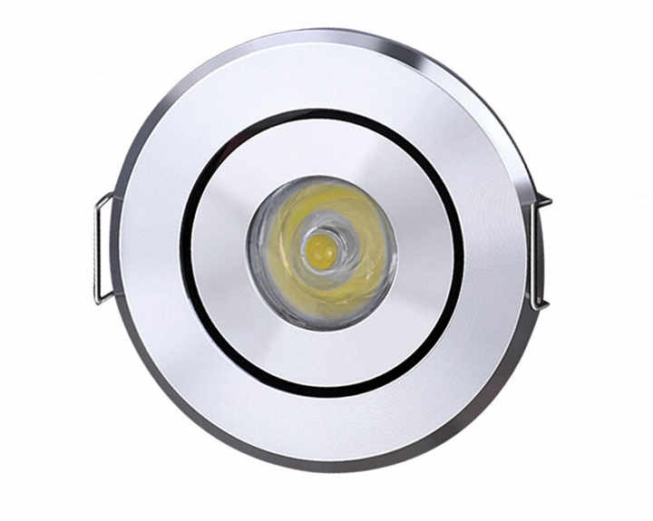 1 Watt Adjustable Recessed Eyeball Spotlight - 50000hrs