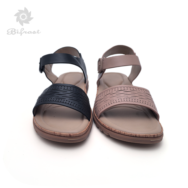 Simple Design Women's Black Buckle Strap Light Weight Breathable Non ...