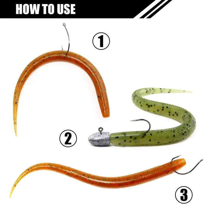Spinpoler PVC Straight Tail Fishing Lure 14cm 4g Soft Plastic Stick ...