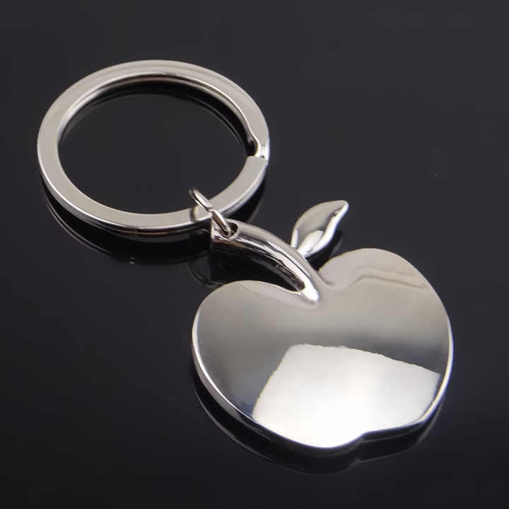 Custom Metal Apple Keychain Apple Shaped Key Chain Apple Keyring For ...