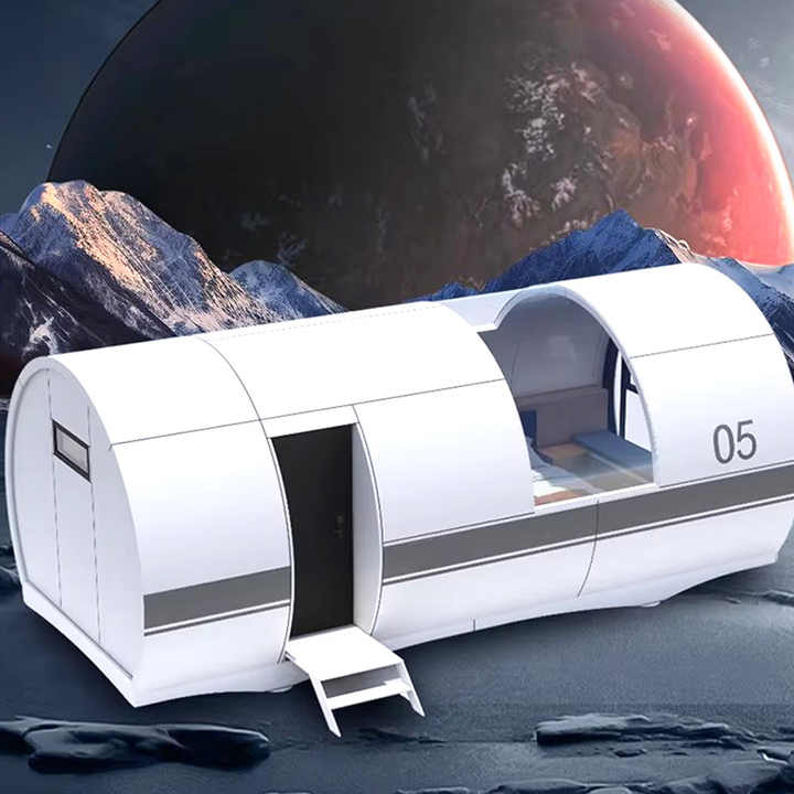 Steel Micro Hotel Module - Space Garden Capsule House O5