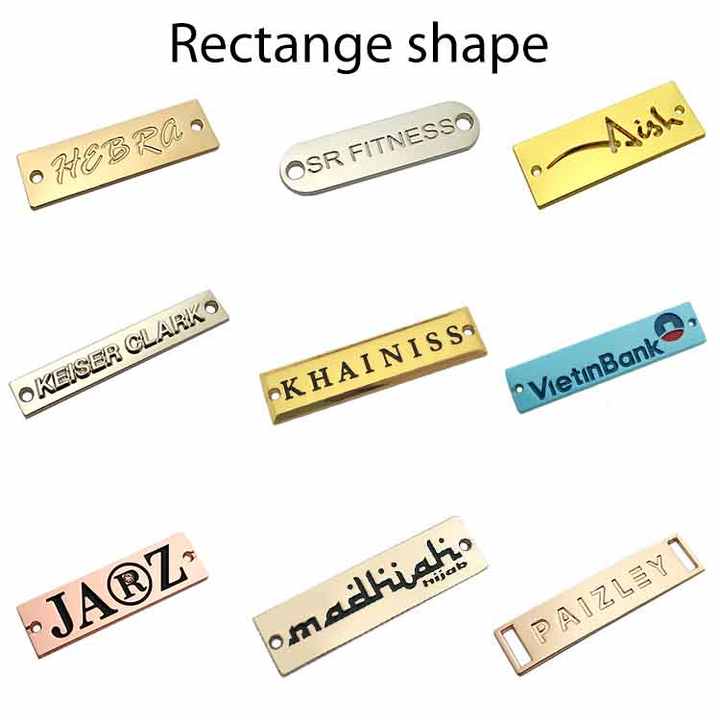 Wholesale Cheap Zinc Alloy 2 Hole Engraved Brand Logo Custom Metal Tags ...
