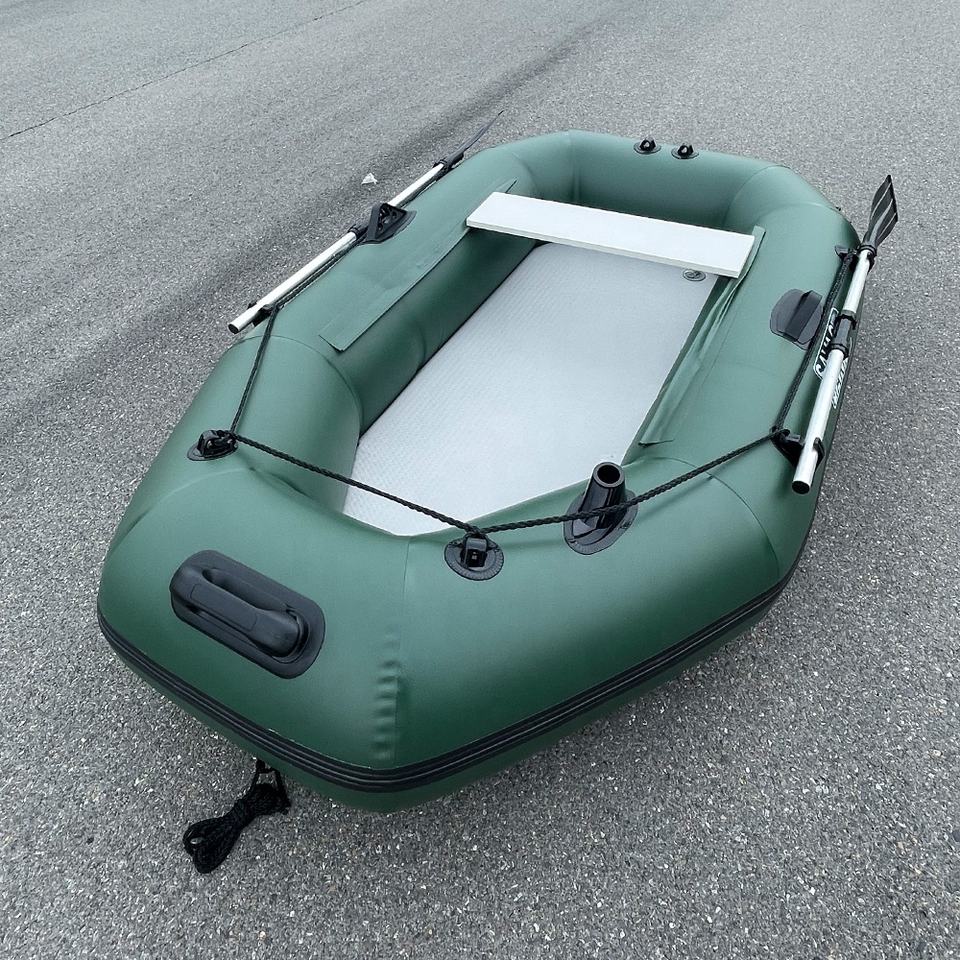 6.9ft Inflatable PVC Fishing Kayak Lightweight Rowing Boat Dinghy ...