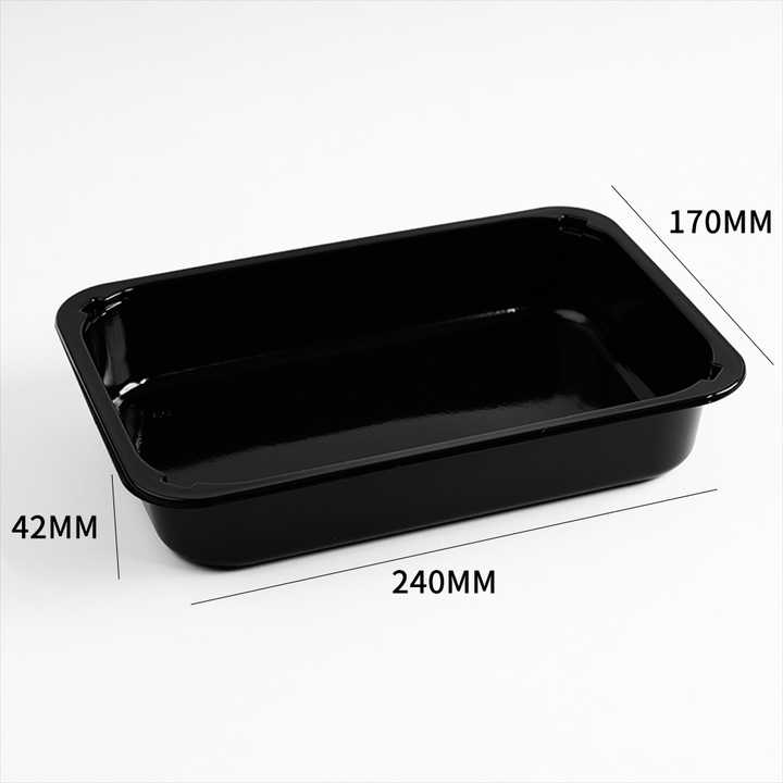 Disposable Black PP Plastic Food Tray Food Grade pp Meat Trays Plastic ...