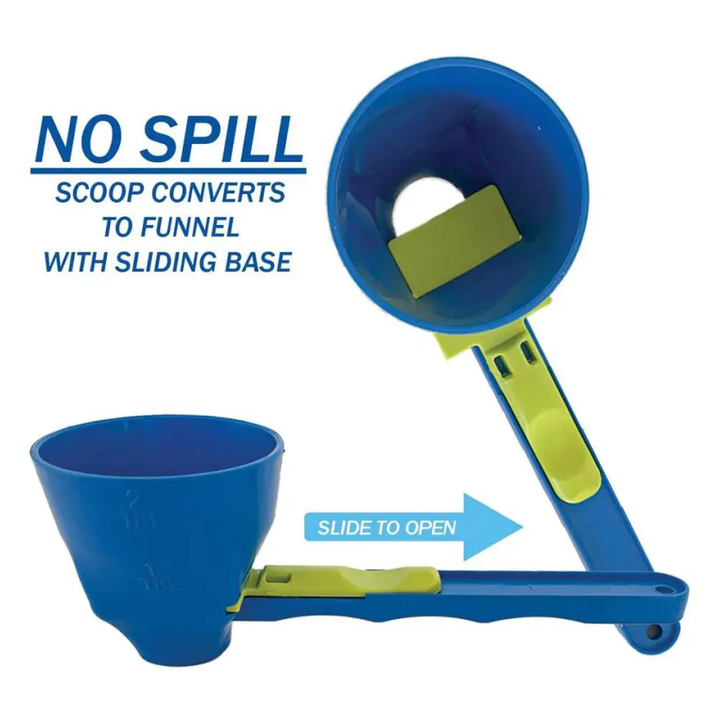 Leak Proof Scoop - Mess Free Measuring Funnel