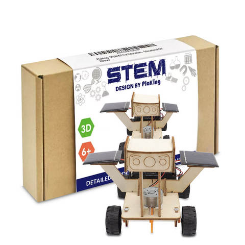 Wooden Mini Solar Station Model Creative Engineering Circuit Science ...