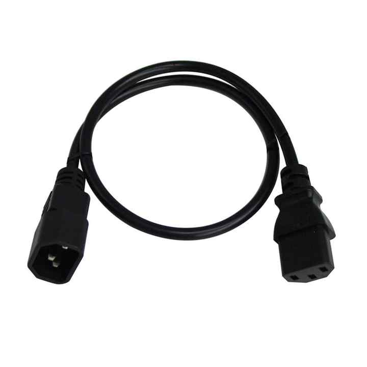 Cable Ups Short Shielded Right Angle PVC C13 C14 Power Plug Power Cord