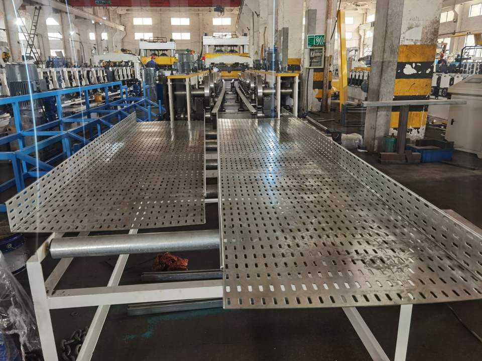 Din Rail Profile Stud Making Automatic Cable Tray Roll Forming Machine ...