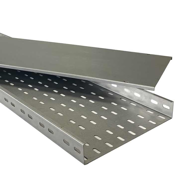 Heavy Duty Ventilated Cable Tray Perforated Hot Dip Galvanized Steel ...