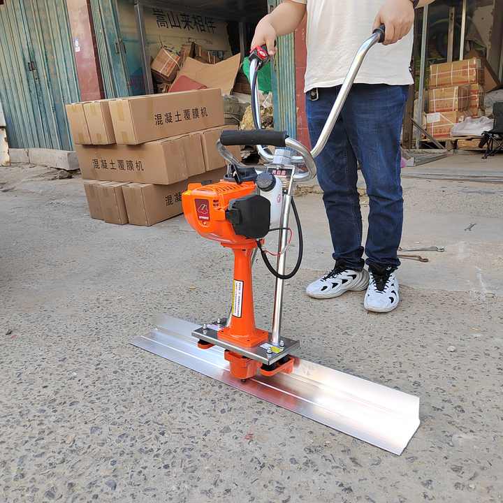Concrete Floor Vibratory Screed Ruler Gasoline Floor Surface Finishing ...