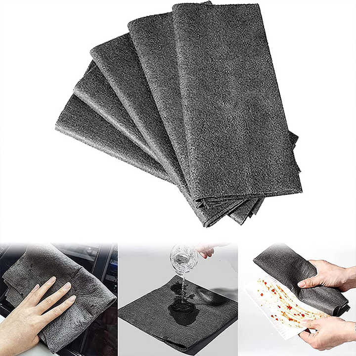 Glass Microfibre Wiping Cloths - Streak Free Cleaning