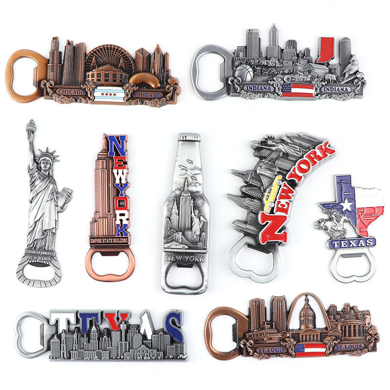 Custom Design Zinc Alloy Statue of Liberty US States Souvenir 3d Metal ...