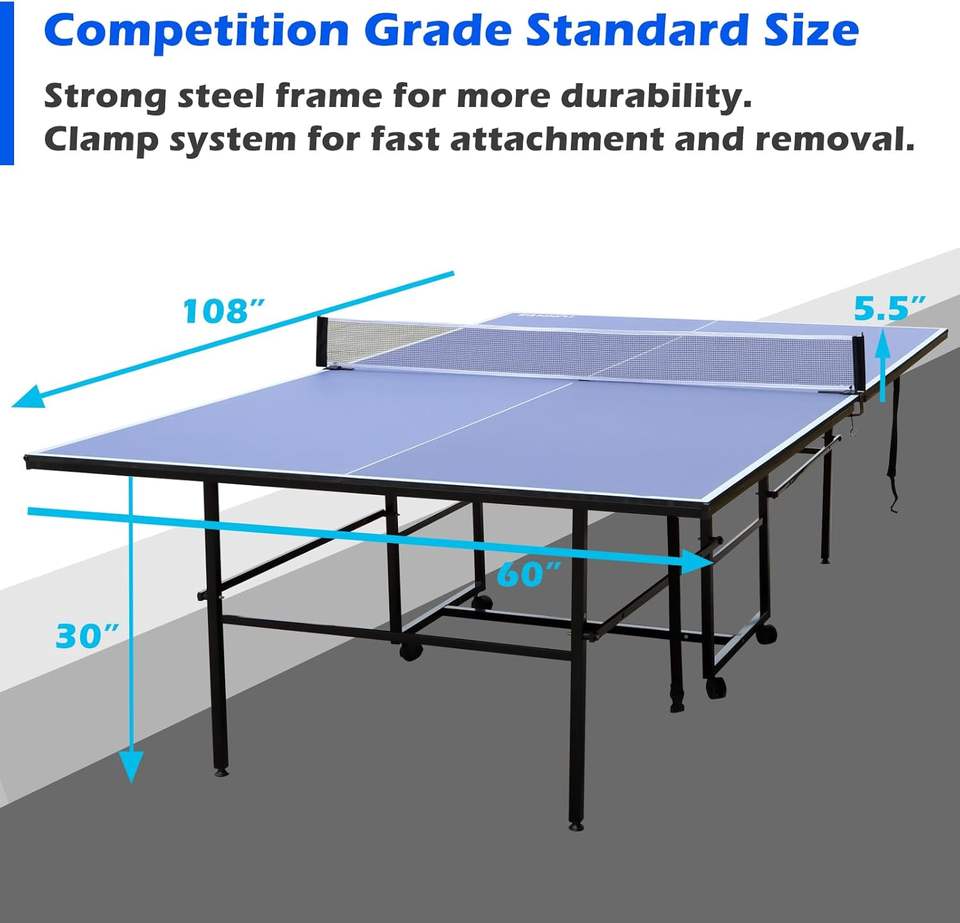 IUNNDSモダン屋内ポータブル卓球テーブル折りたたみ式スチール & MDF素材PPホイール付きスポーツ卓球セット| Alibaba.com