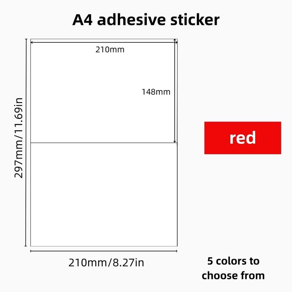 Multi-size Color A4 Encoded Label Copperplate Paper Eco-Friendly Strong ...