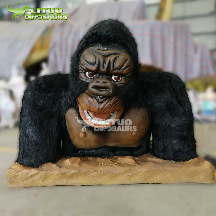 Realistic Animatronic Gorilla Model - Shopping Center Attractions