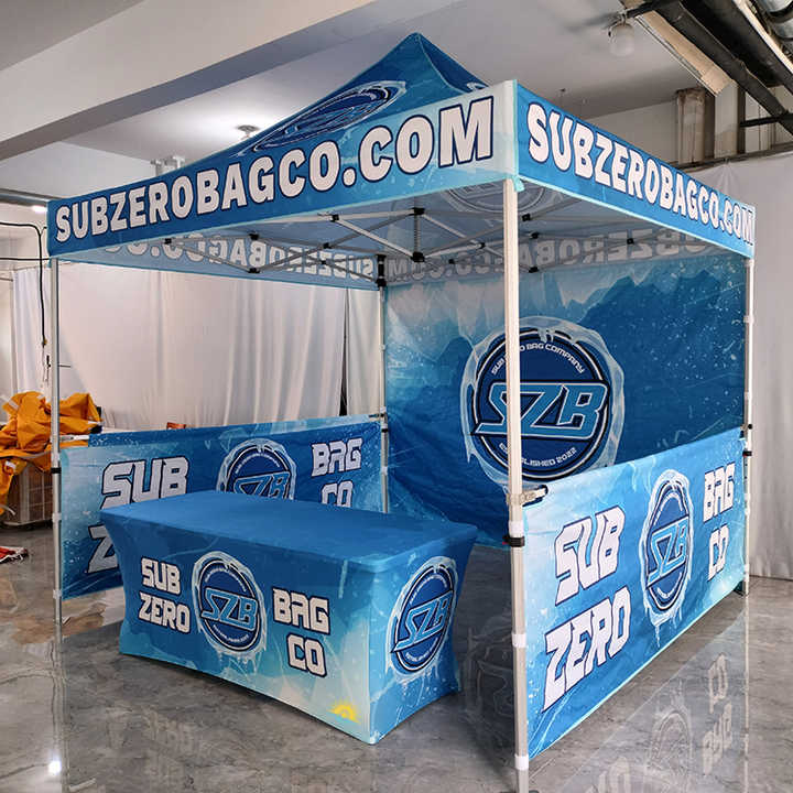 10x10 Folding Tent - Durable Steel Frame & Custom Design