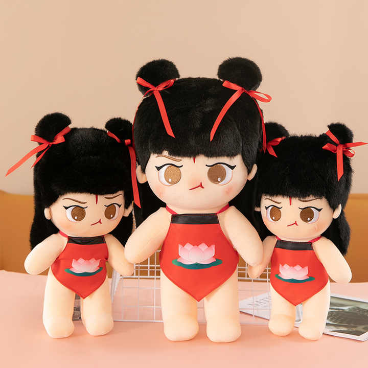 Hot Sale Cute Soft Nezha Plush Toy Stuffed Animal Doll Gift for Kids ...
