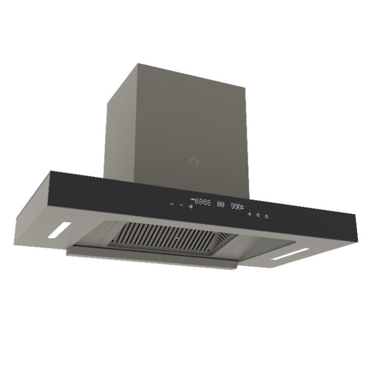 Kitchen Chimney Hood Touch Screen Smart Range Hood T Shape Cooker Hood ...