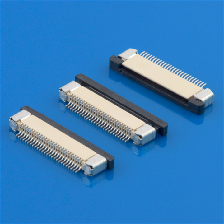 QLWY 0.5MM FFC/FPC Connector Surface Mount Top to Bottom Flip Cover 4/6/8/10/12/14/16-40p ...