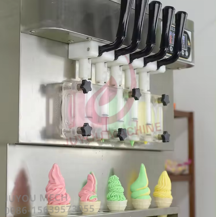 5 Mixed Flavors Soft Serve Ice Cream Machine - JUYOU MECH
