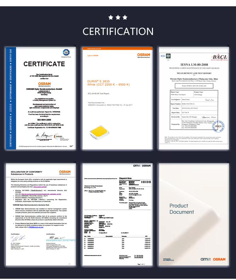 Original Oslon 3014 Chip Manufactur Supplier White 2700K 3000K 4500K 5000K 6000K 5700K CRI 80 ...
