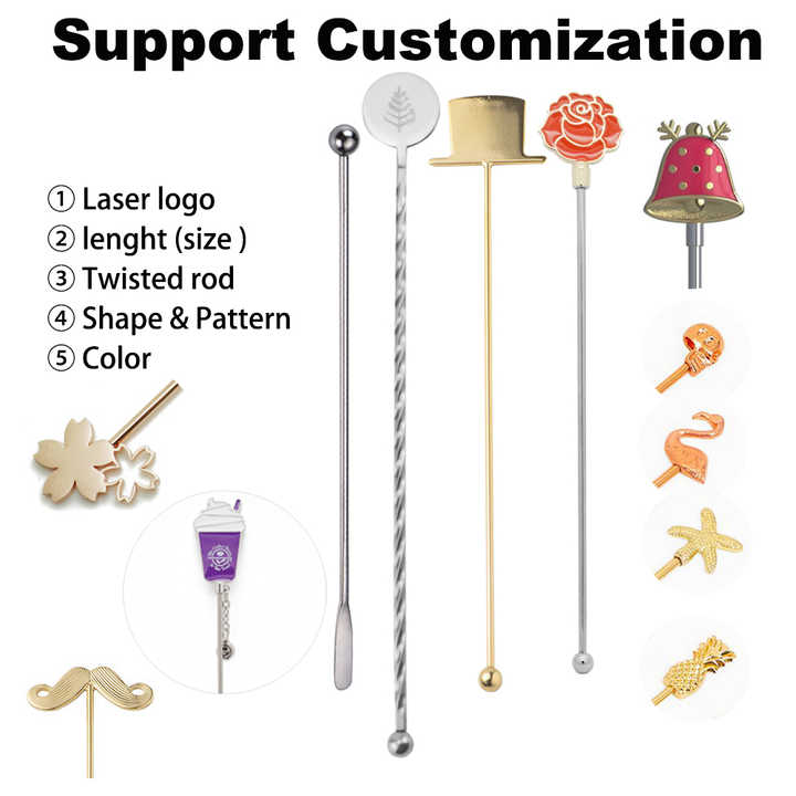 Bar Bartender Tool - Stainless Steel Cocktail Stirring Rod