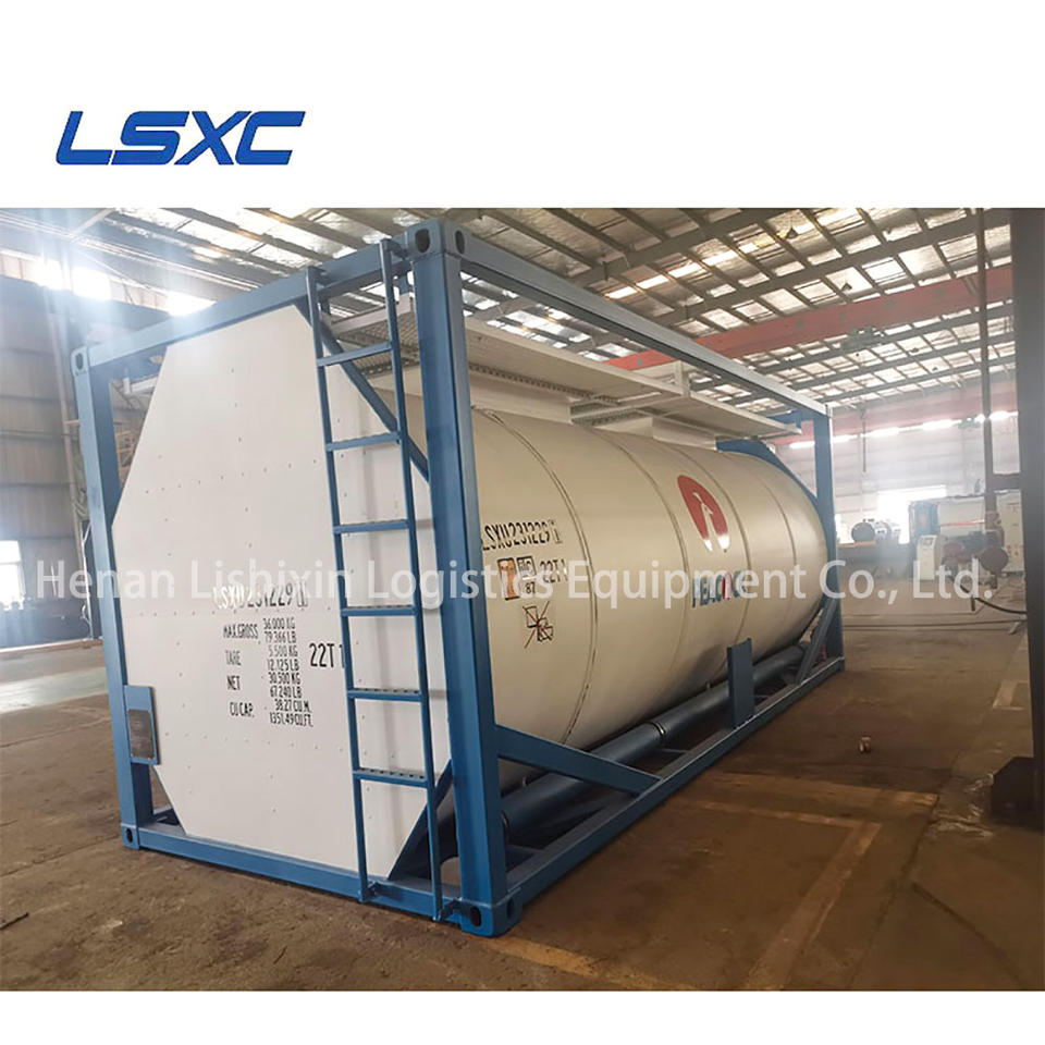 Hydrochloric Acid Tank Transport Container 17.5m ISO Tanker with PE ...
