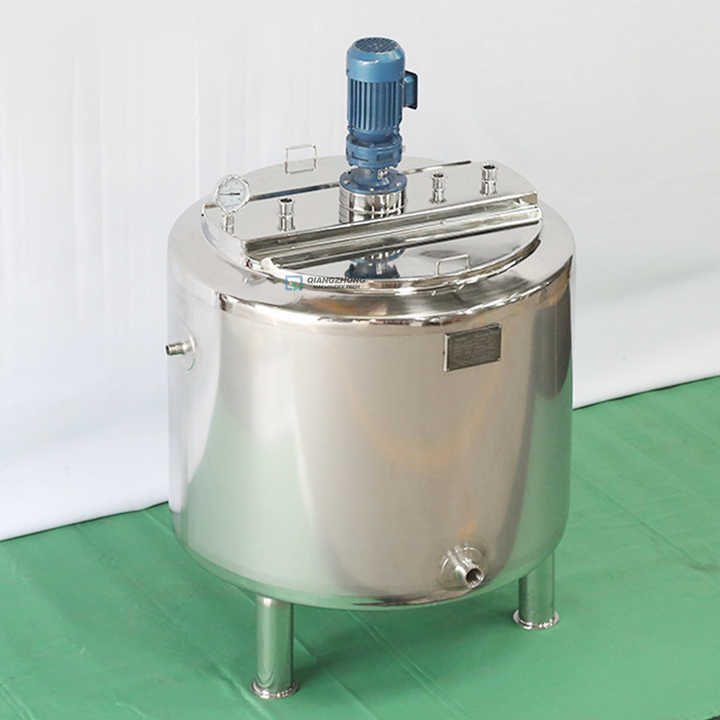 Stainless Steel Jacket Milk Heating and Cooling Tank
