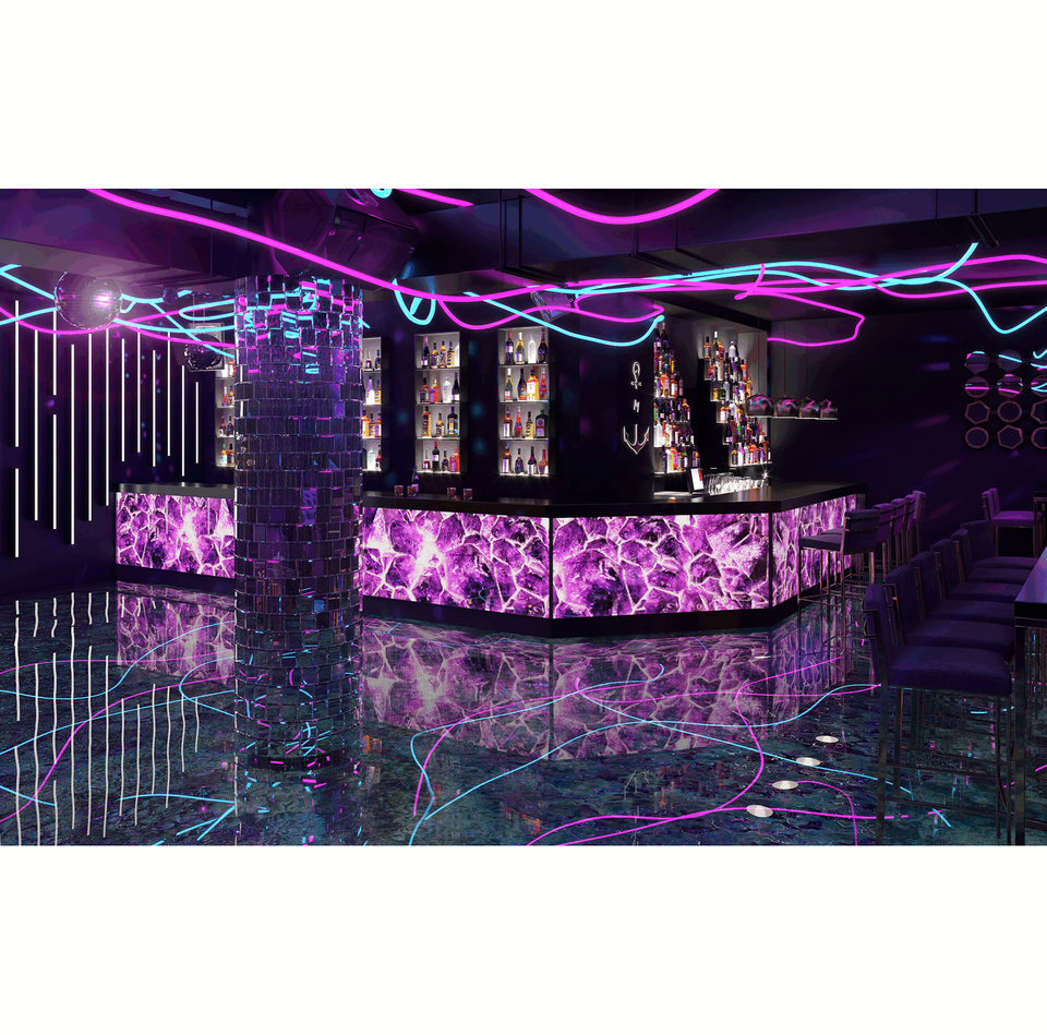 Luxury Nightclub Lounge Decor: 3D Designed Bar Furniture for Modern ...