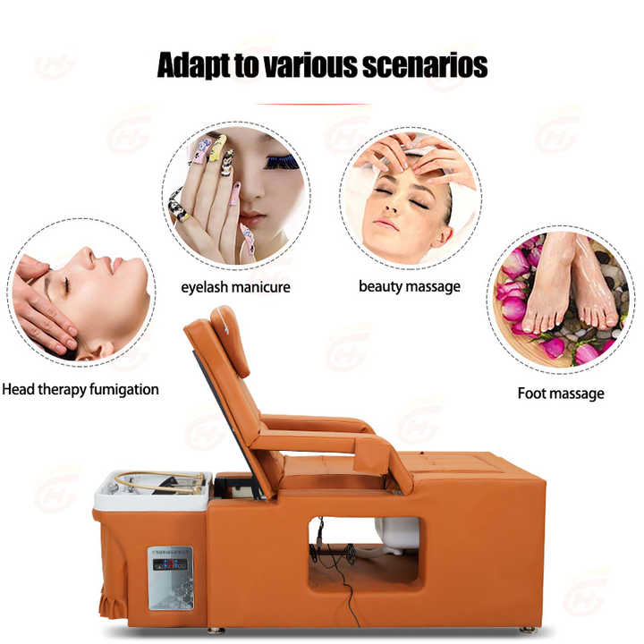 luxury thai head spa hair salon lay down washing chair headspa electric ...