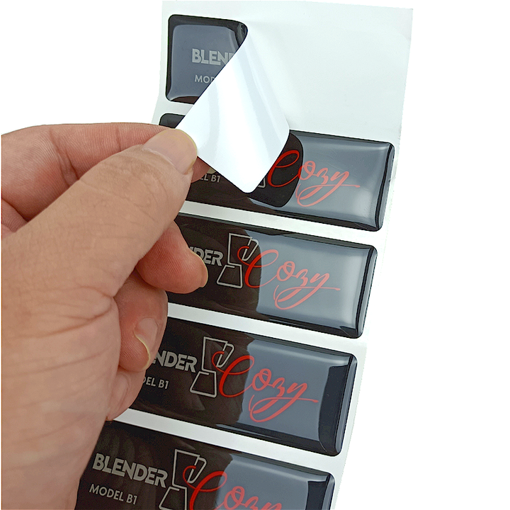 Custom Epoxy Resin Sticker Labels - Durable & Versatile