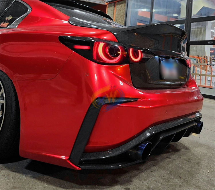 Infiniti Q50 Upgraded Rear Bumper - Replace Peak Body Kit